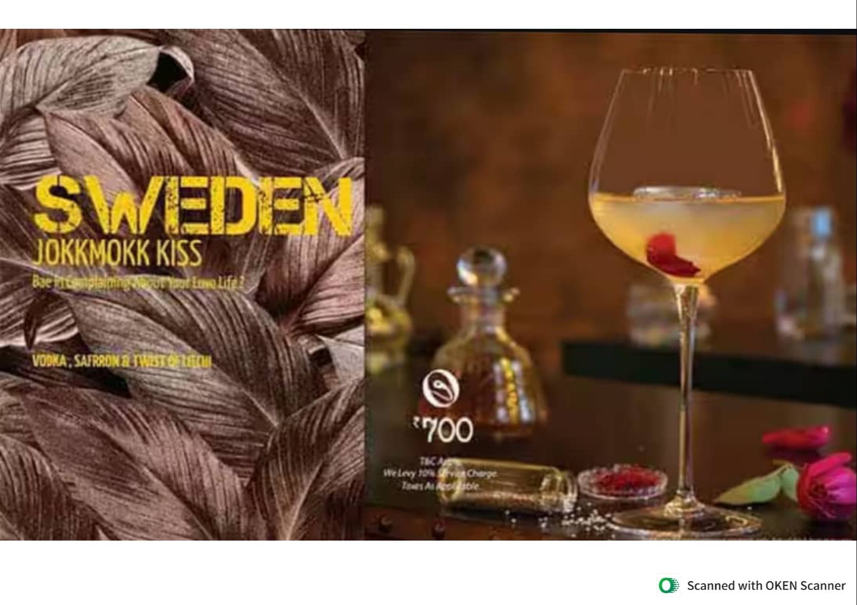 Menu of Amazonia, Bandra Kurla Complex (BKC), Western Suburbs