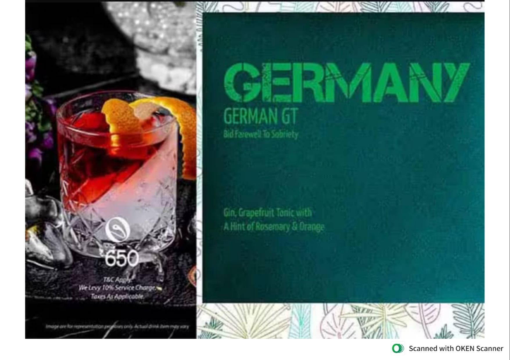 Menu of Amazonia, Bandra Kurla Complex (BKC), Western Suburbs