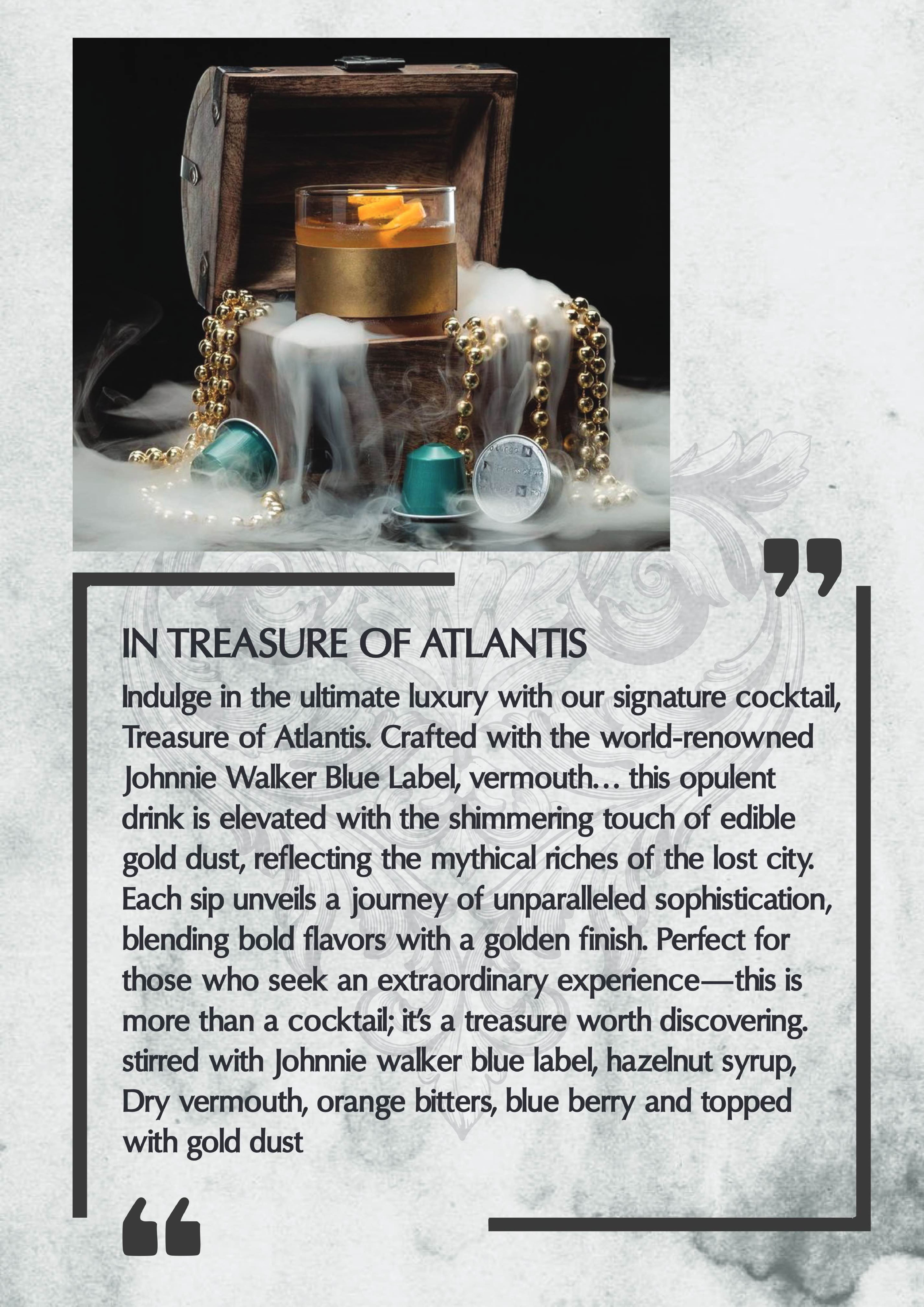 Menu of Atlantis - Brewpub, Cocktails & Kitchen, HSR, South Bengaluru