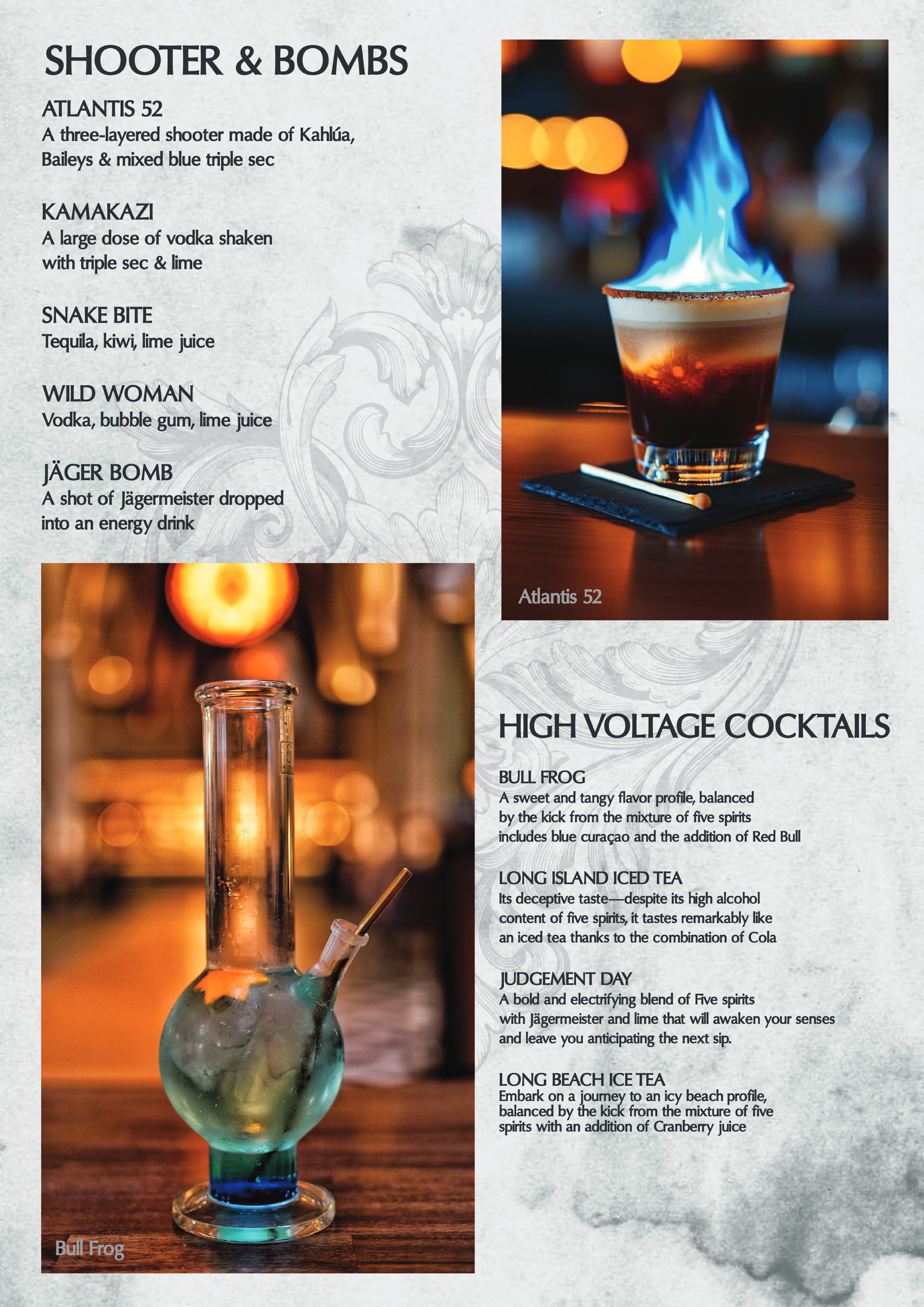 Menu of Atlantis - Brewpub, Cocktails & Kitchen, HSR, South Bengaluru