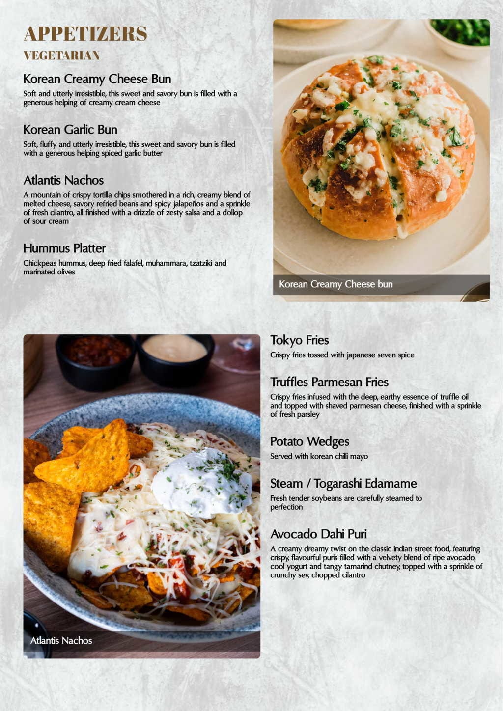 Menu of Atlantis - Brewpub, Cocktails & Kitchen, HSR, South Bengaluru
