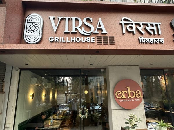 Menu of Virsa Grillhouse, CBD Belapur, Navi Mumbai