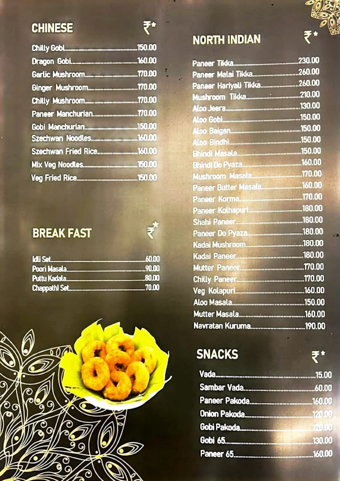 Menu of Pazhayidom Ruchi, Attakulangara Junction, Eanchakkal ...