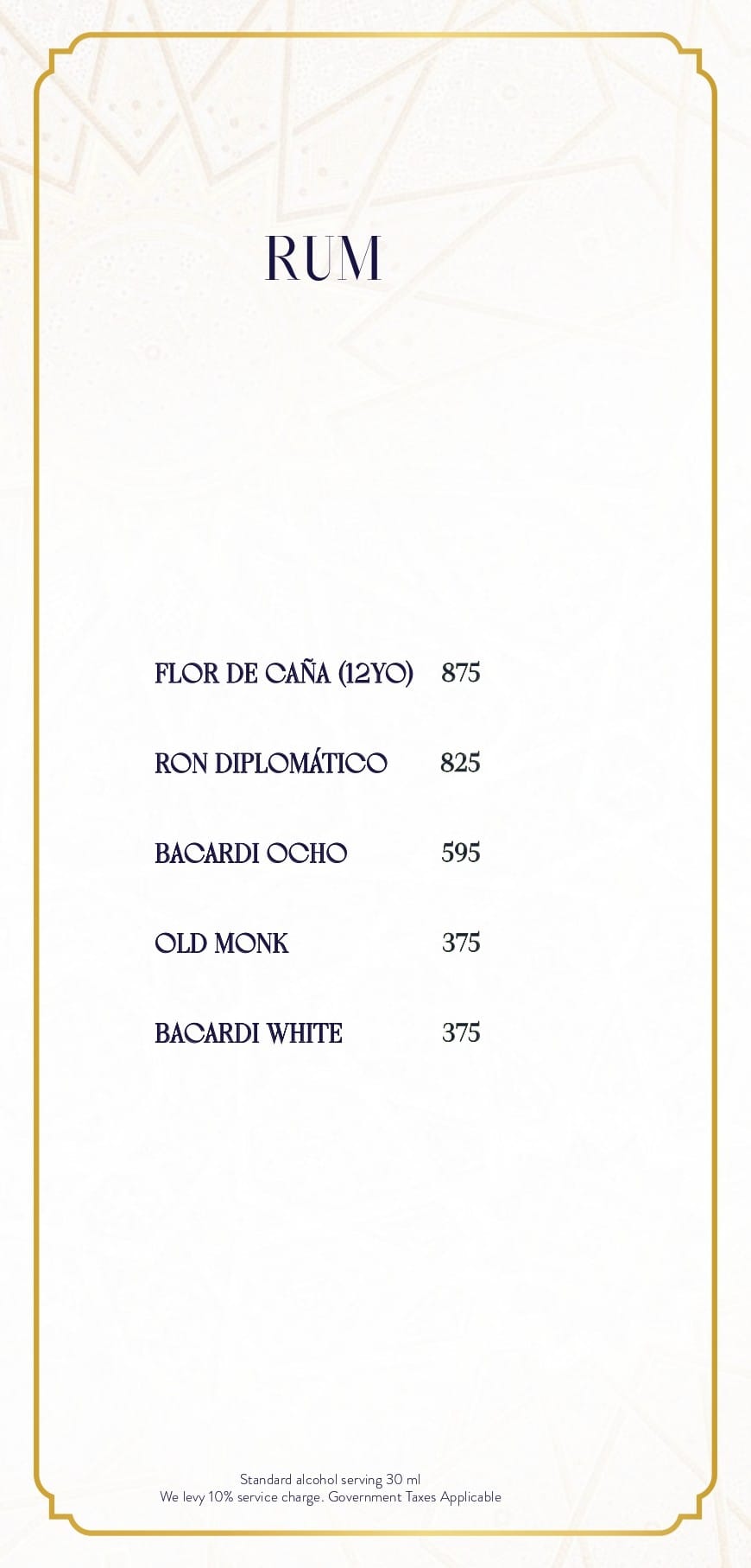 Menu of Qavalli, Epicuria Mall, Nehru Place