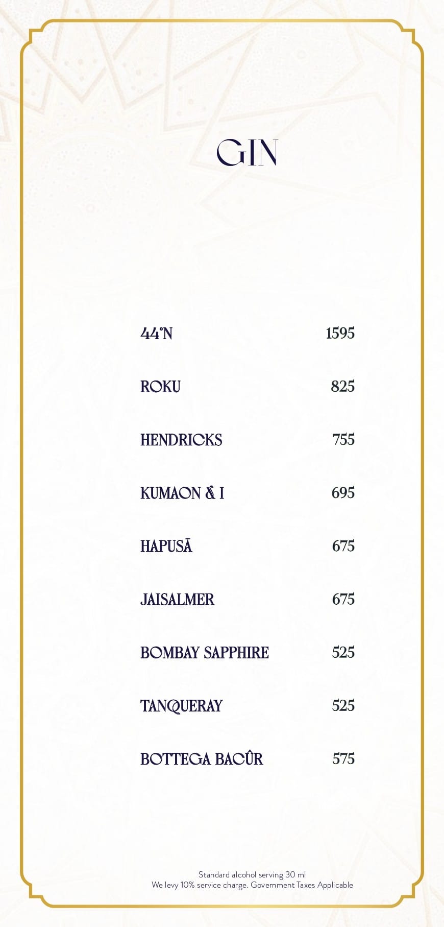 Menu of Qavalli, Epicuria Mall, Nehru Place