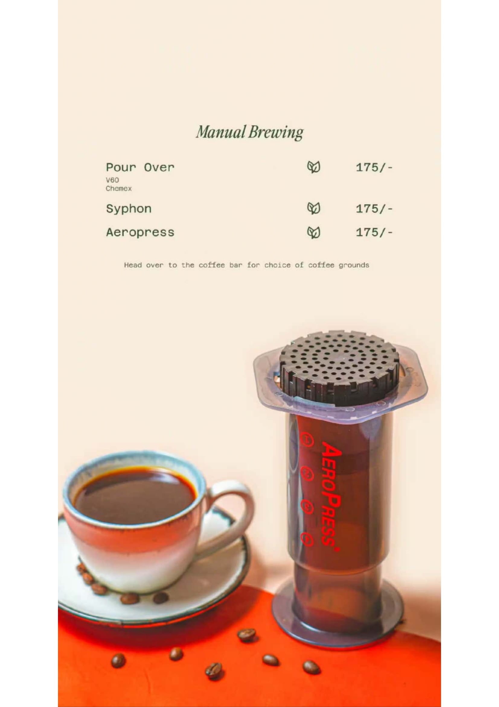 Menu of Habitat Cafe, Banjara Hills, Hyderabad