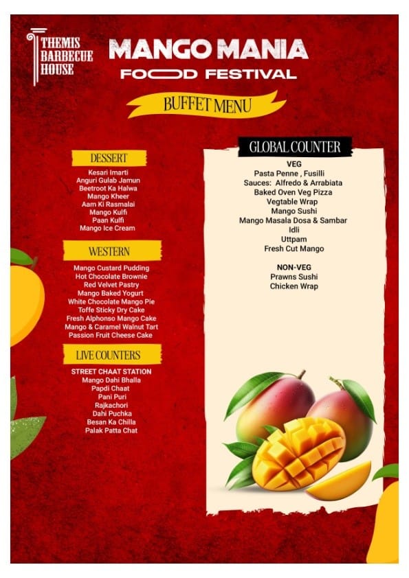 Menu of Themis Barbecue House, Ambience Mall, Gurgaon