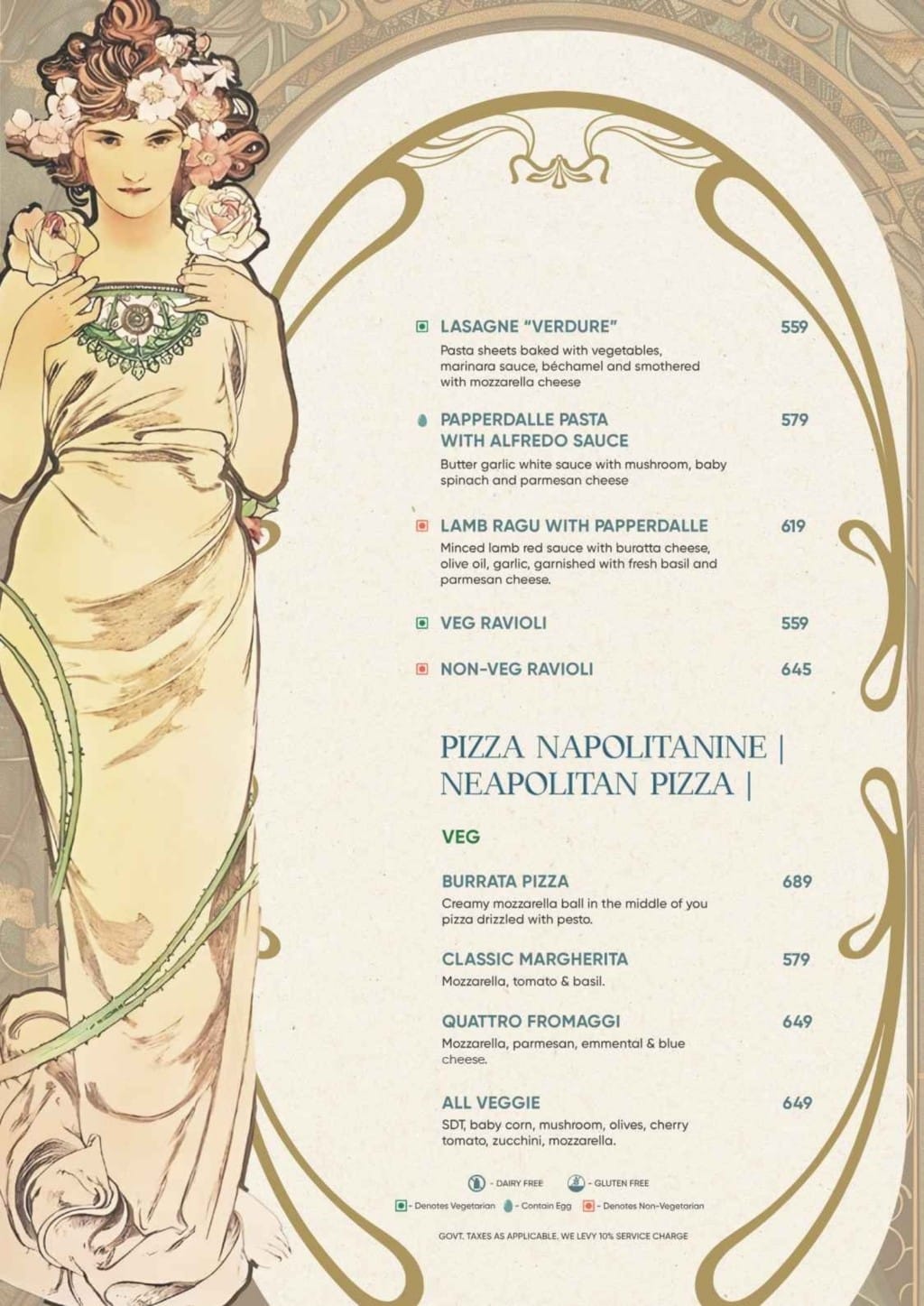 Menu of Cafe De Flora, Chanakyapuri, Central Delhi