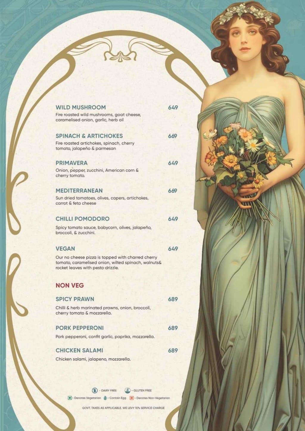 Menu of Cafe De Flora, Chanakyapuri, Central Delhi