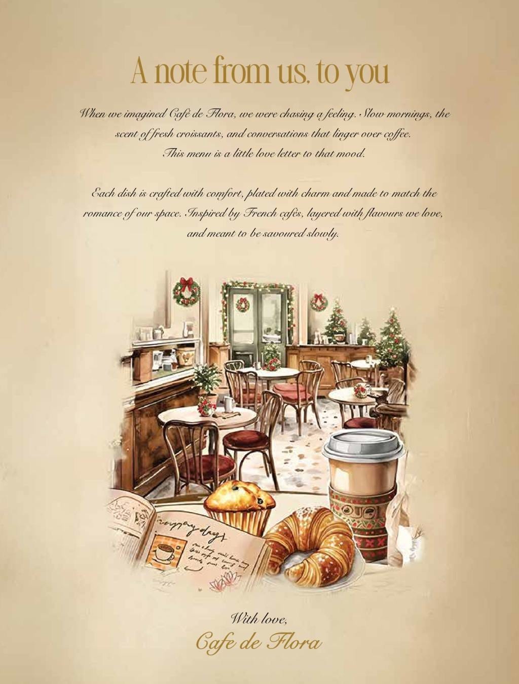 Menu of Cafe De Flora, Chanakyapuri, Central Delhi