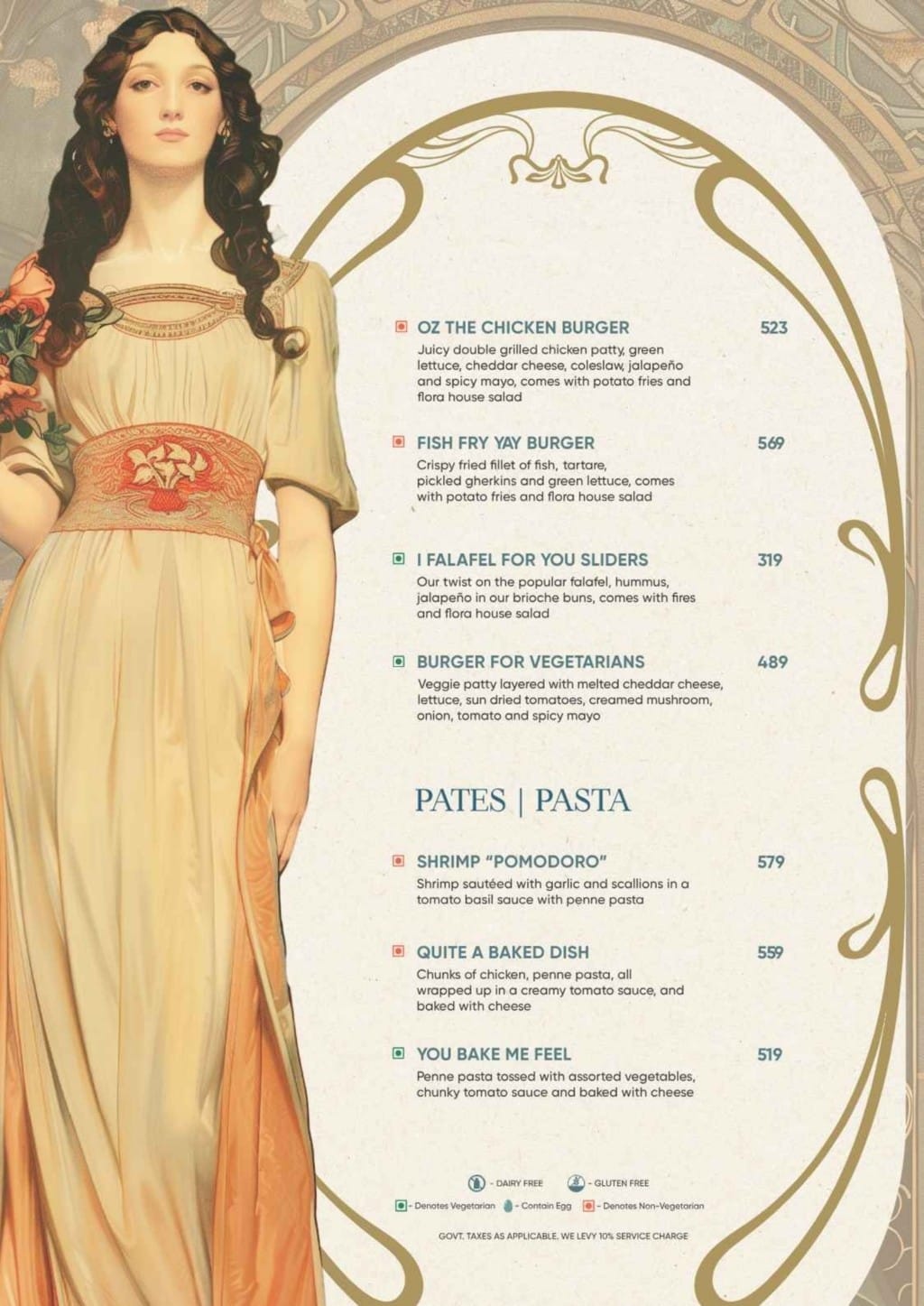 Menu of Cafe De Flora, Chanakyapuri, Central Delhi