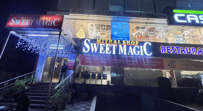 Menu of Sweet Magic Mithai Shop Sweets, Mahanadu Road, Vijayawada