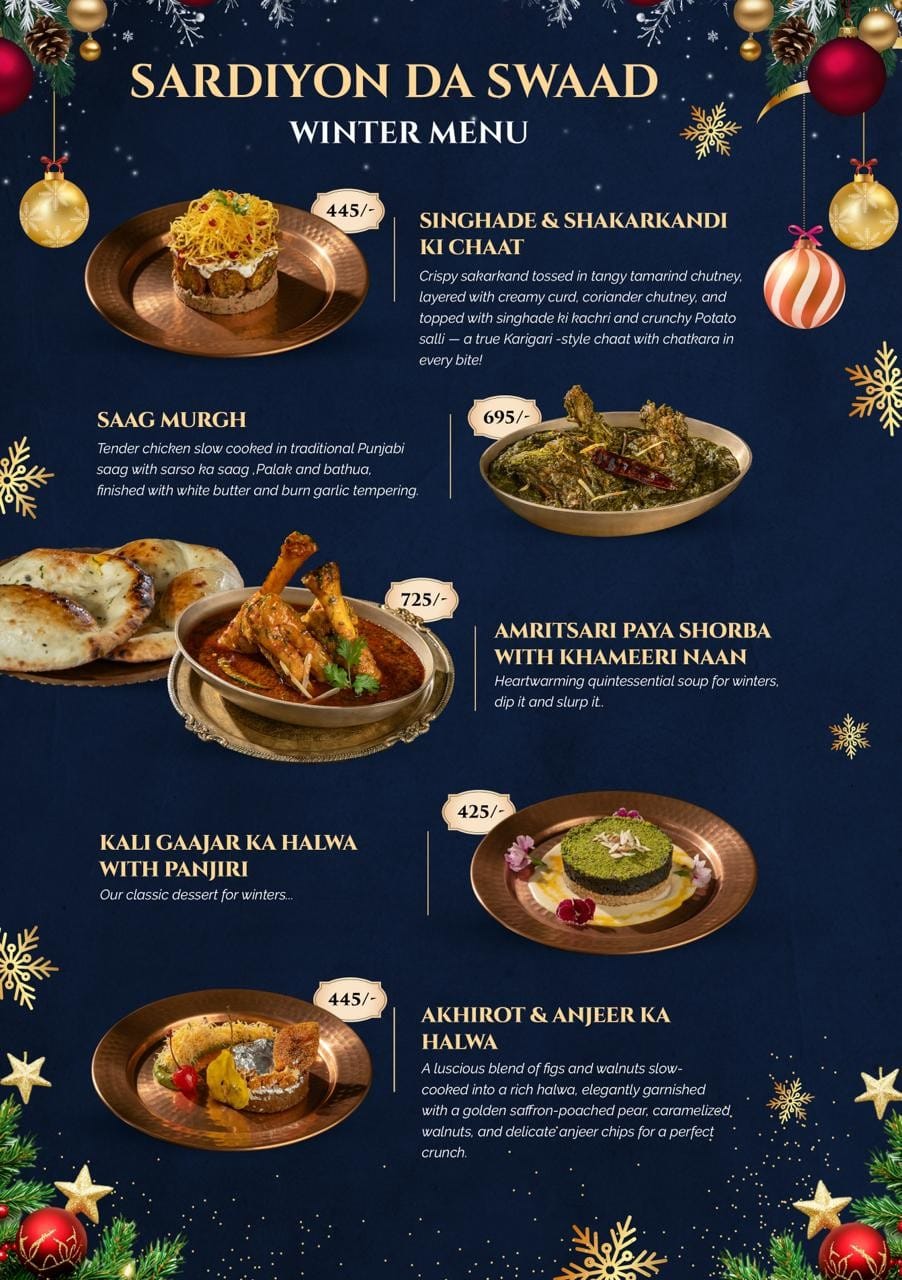 Menu of Karigari By Chef Harpal Singh Sokhi, Janpath, Connaught Place ...