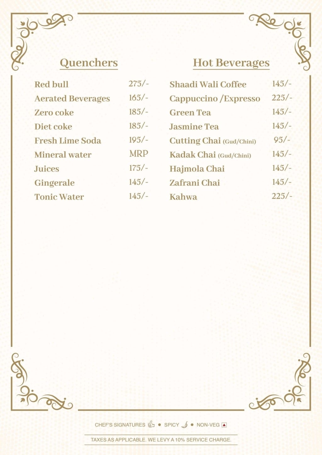 Menu of Karigari By Chef Harpal Singh Sokhi, Janpath, Connaught Place ...
