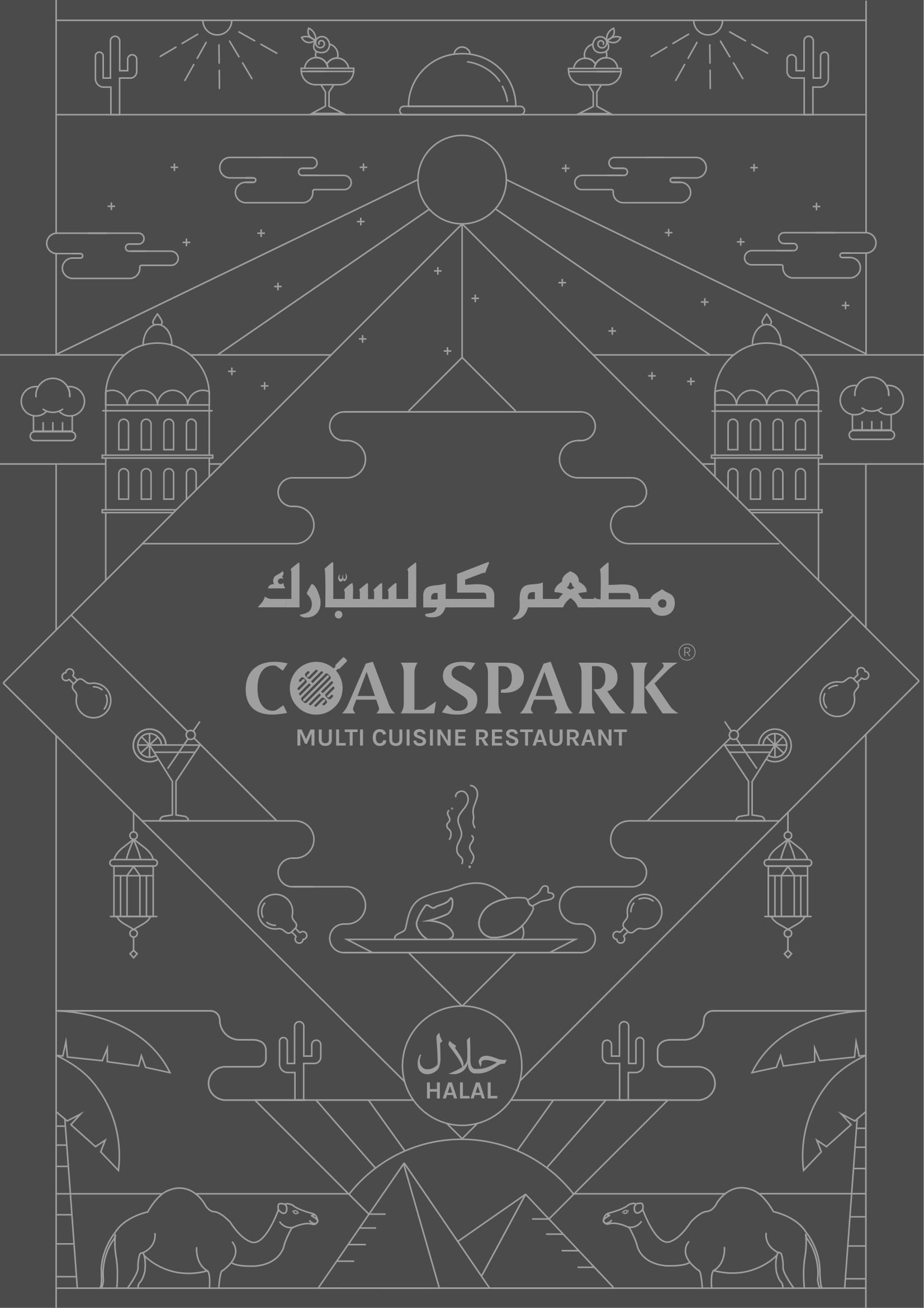 Menu of Coal Spark, Gachibowli, Hyderabad