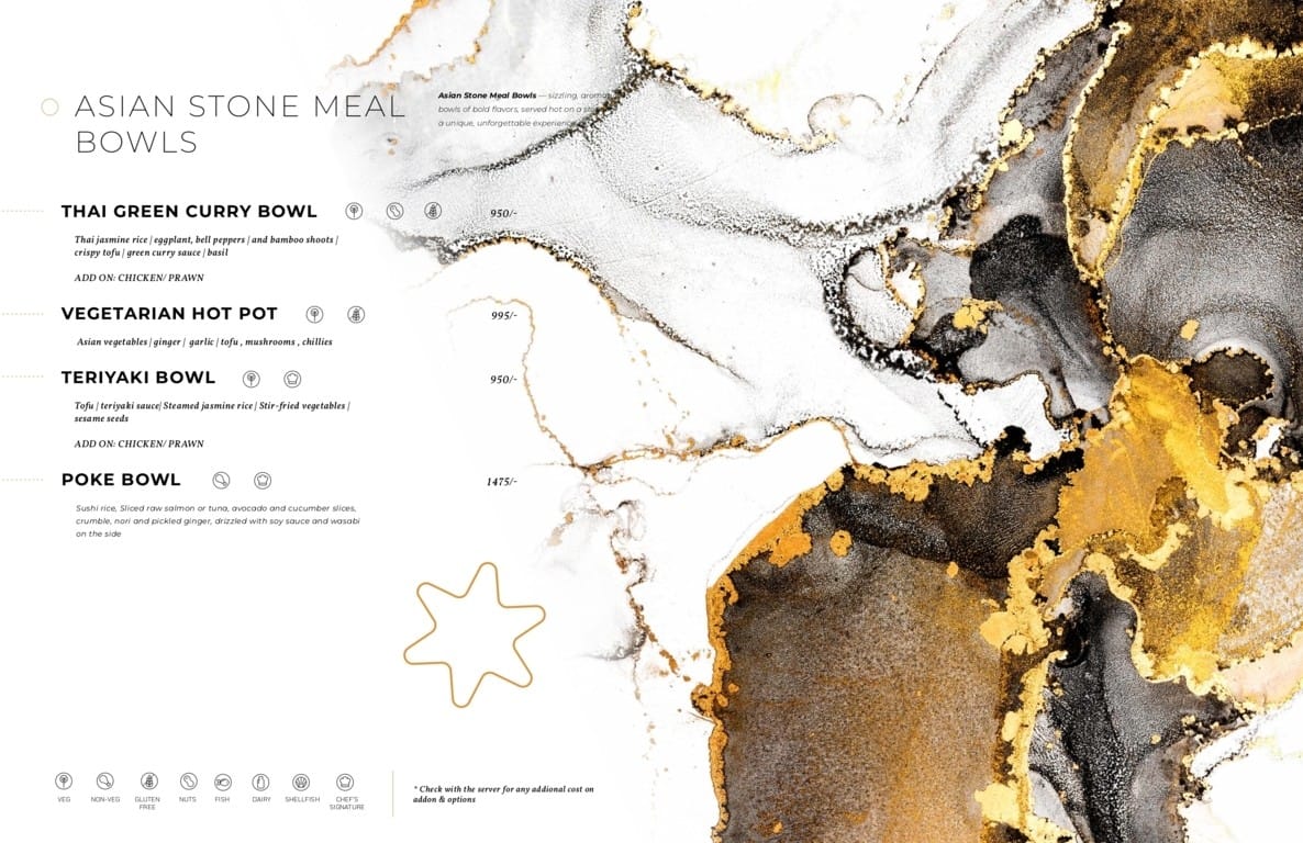 Menu of Koca, Golf Avenue 42, Gurgaon