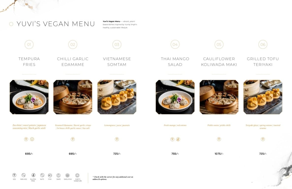 Menu of Koca, Golf Avenue 42, Gurgaon