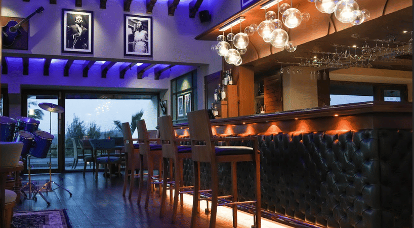 Menu of Jazz & Blue Bar, The Leela Kovalam, a Raviz Hotel ...