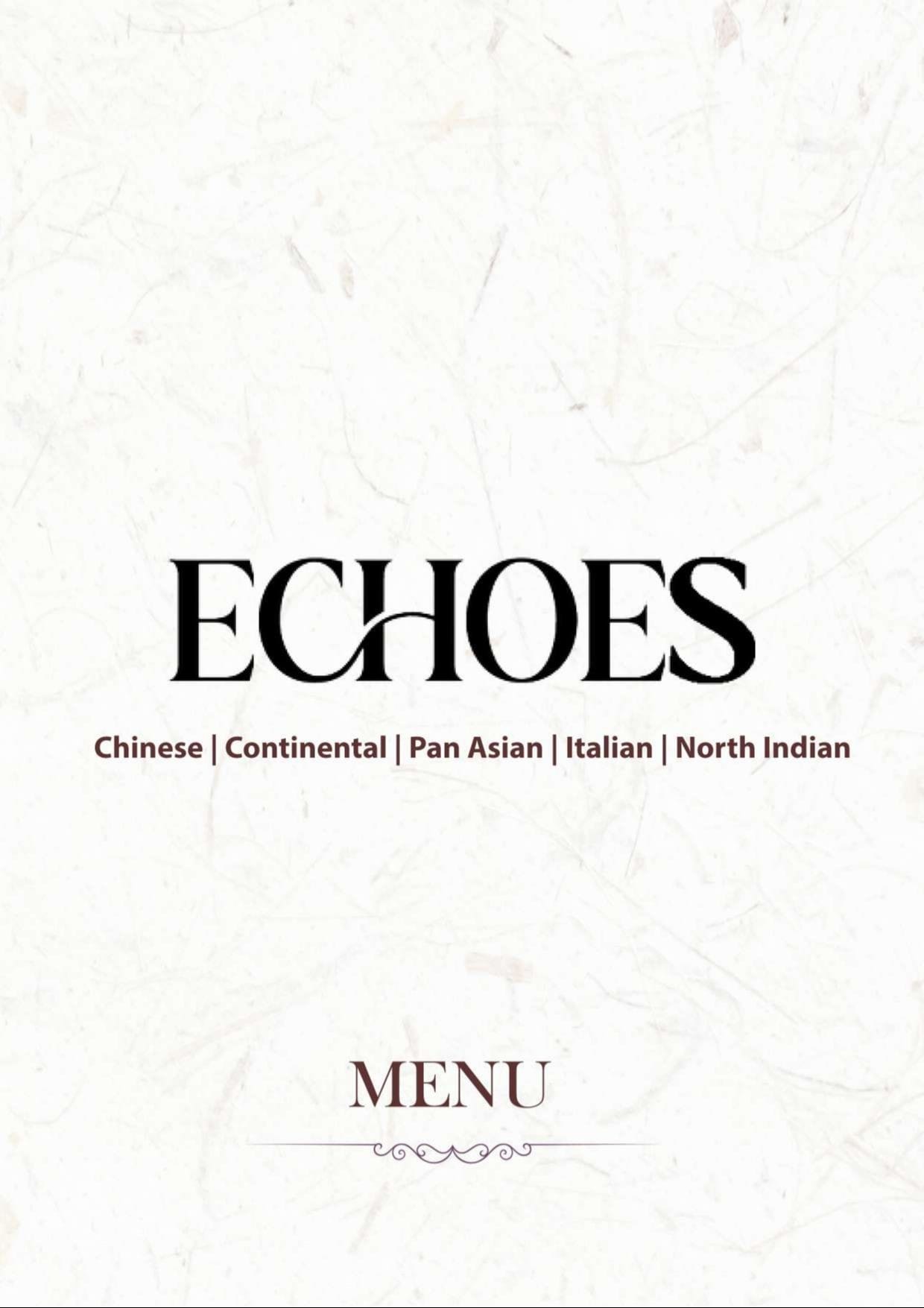 Menu of Echoes Cafe, Sector 17, Dwarka, West Delhi