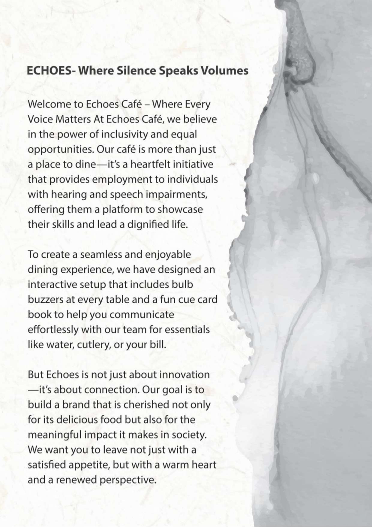 Menu of Echoes Cafe, Sector 17, Dwarka, West Delhi