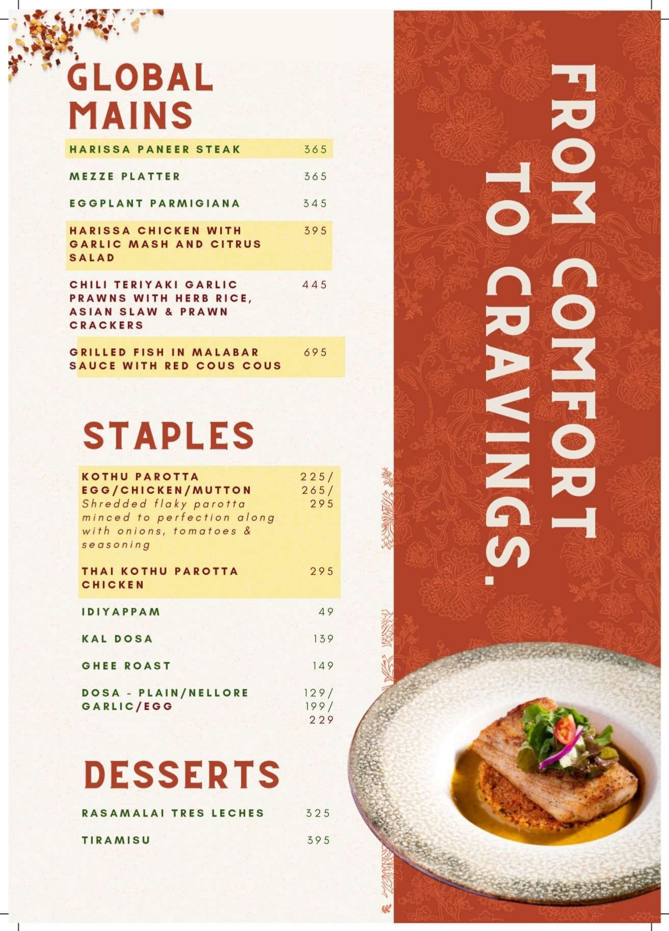 Menu of Sazz Kitchen And Lounge, Ukkadam, Coimbatore