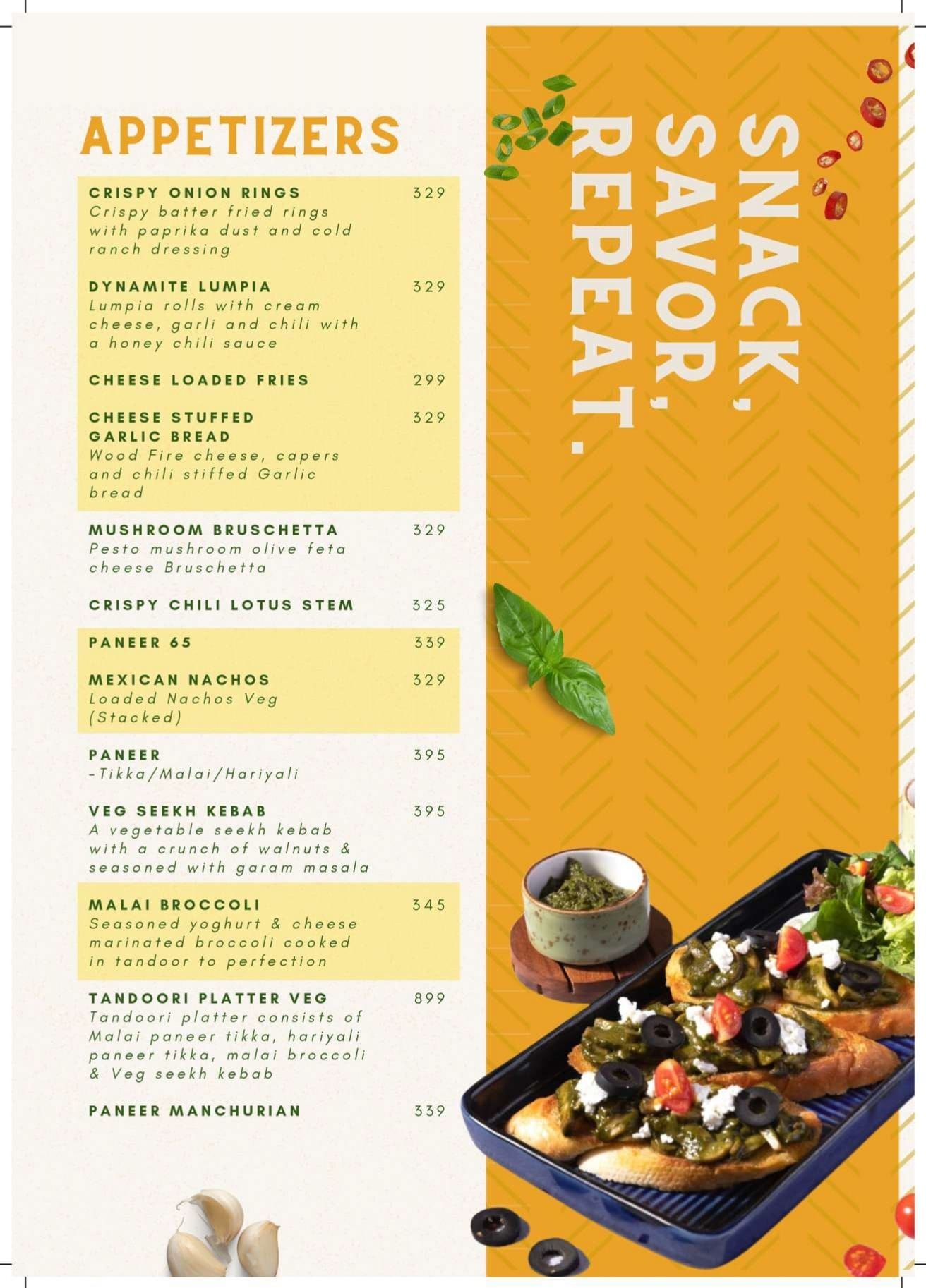 Menu of Sazz Kitchen And Lounge, Ukkadam, Coimbatore