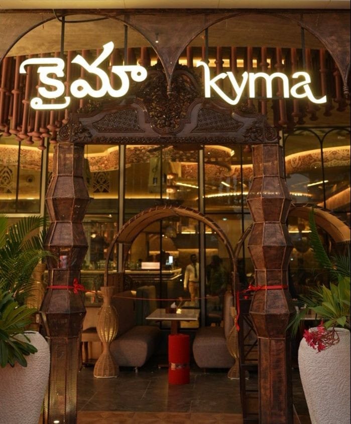 Menu of Kyma, Hitech City, Hyderabad