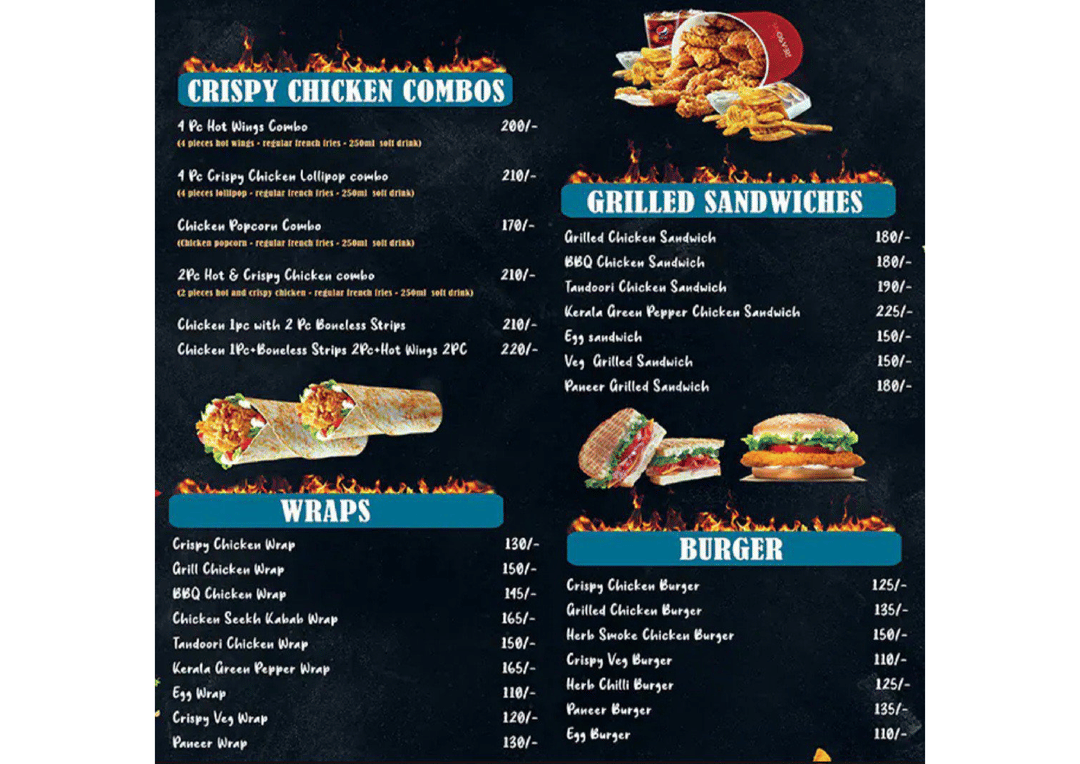 Few Silly Reasons Menu, Menu for Few Silly Reasons, Miyapur, Hyderabad ...