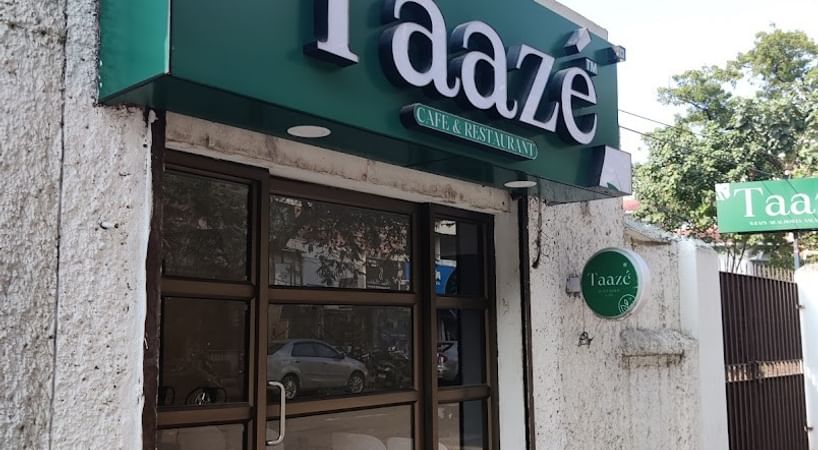 Menu of Taaze, Alwarpet, Chennai