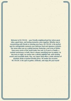 Menu of Mitron Thane , Wagle Estate, Thane West