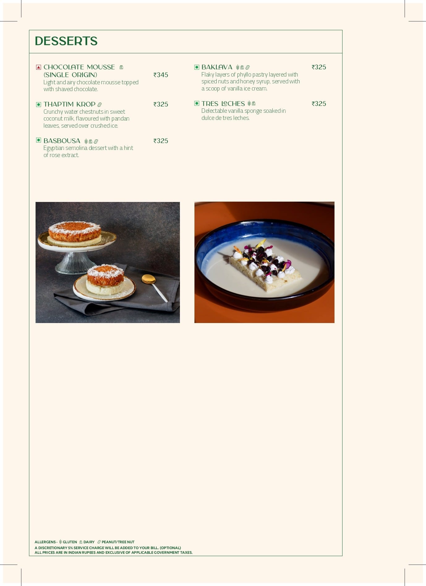Menu of Vesparo-Pulse, Indiranagar, East Bengaluru