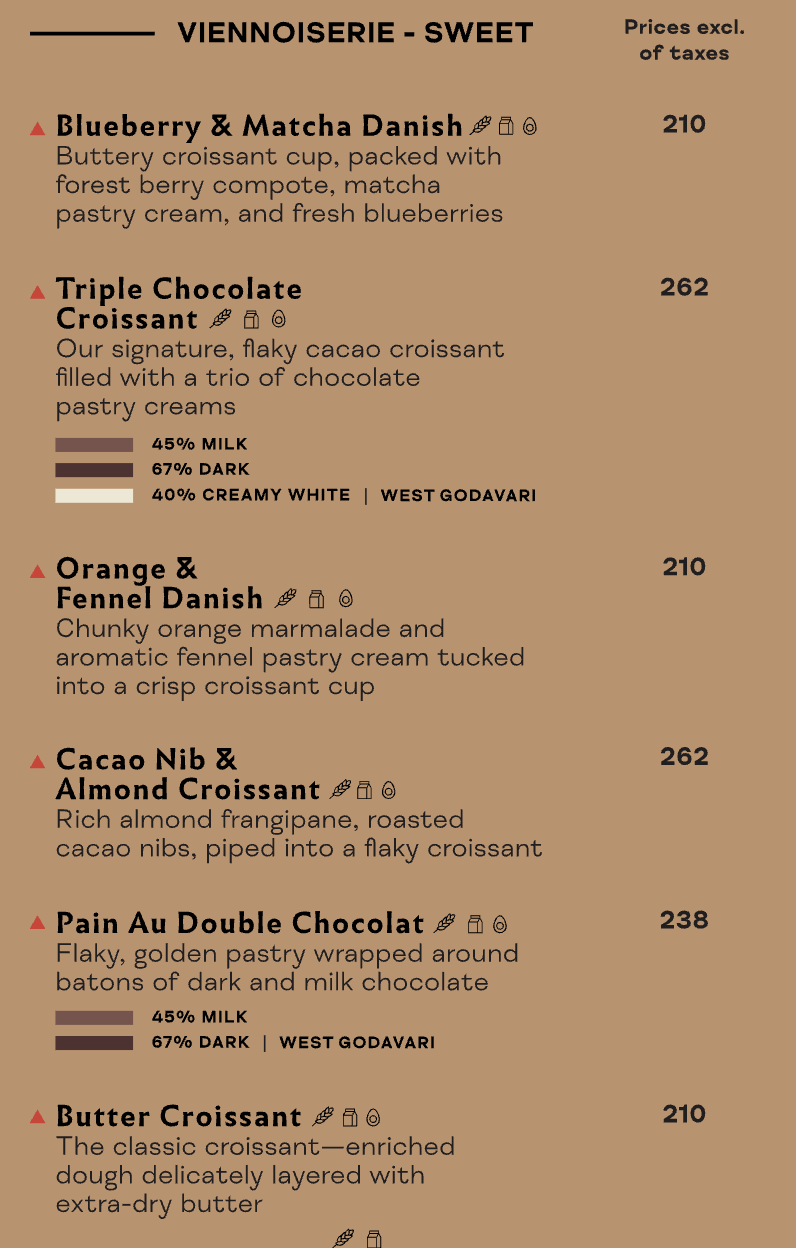 Menu of Manam Chocolate, Malviya Nagar, South Delhi