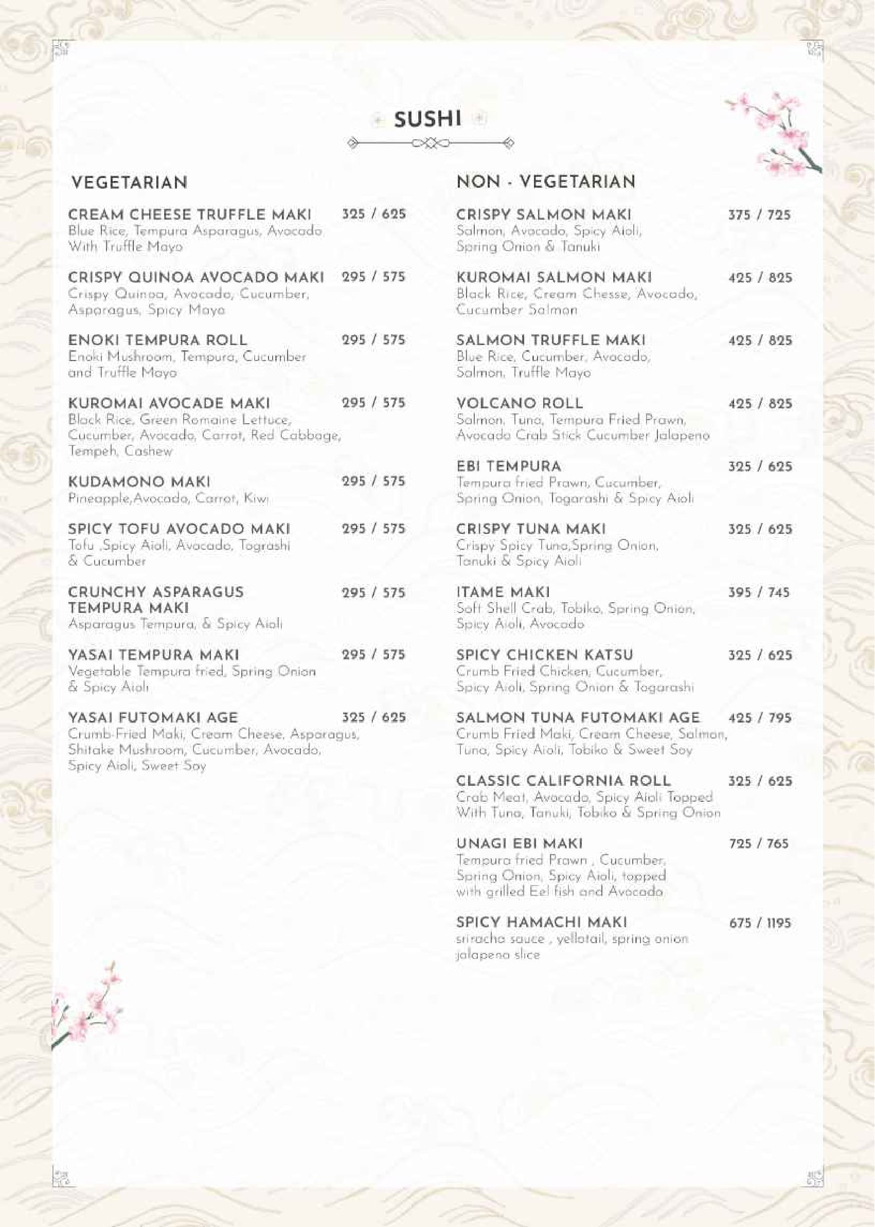 Menu of Yuki - Cocktail Bar and Kitchen, Whitefield, East Bengaluru