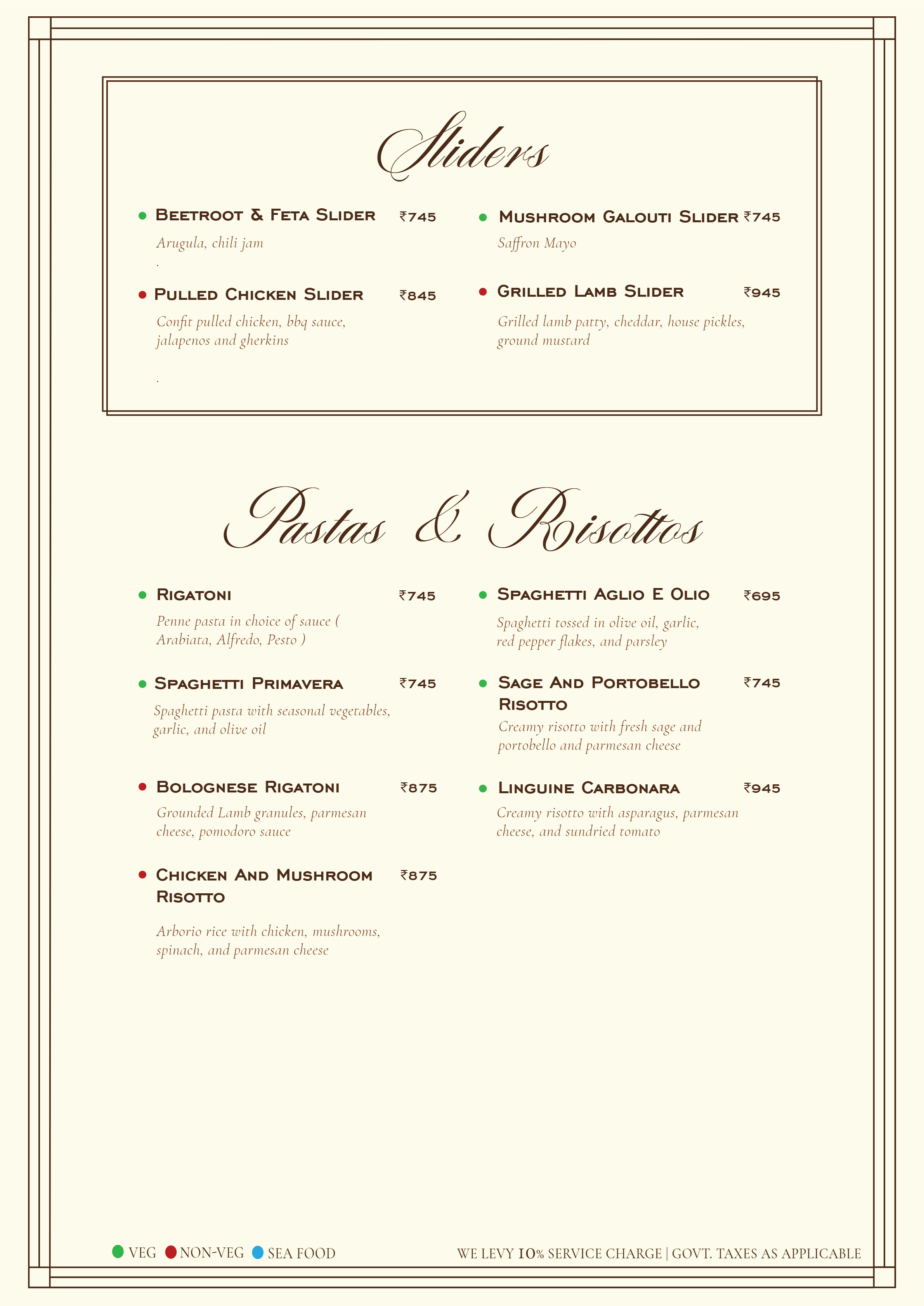Menu of Diablo , sector 94, Noida, Noida