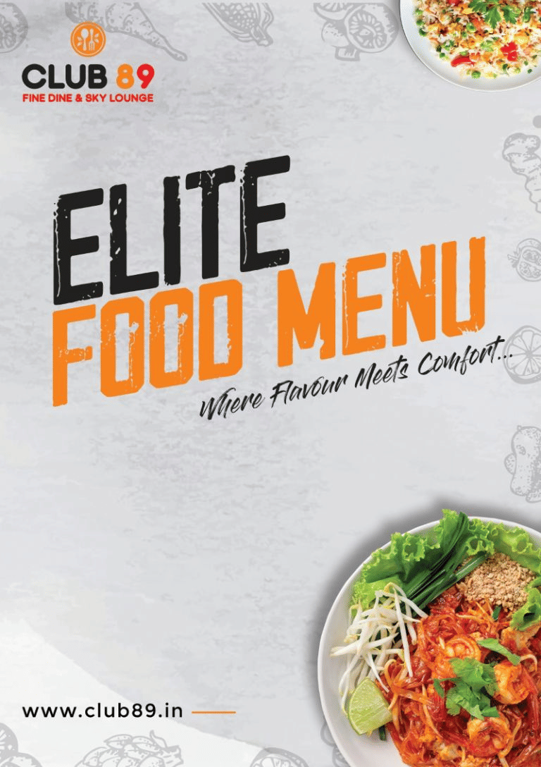 Club 89 - Fine Dine & Sky Lounge Menu, Menu for Club 89 - Fine Dine ...