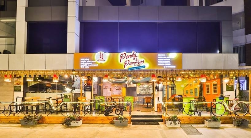 Menu of Pondy Parottas, Madeenaguda, Hyderabad