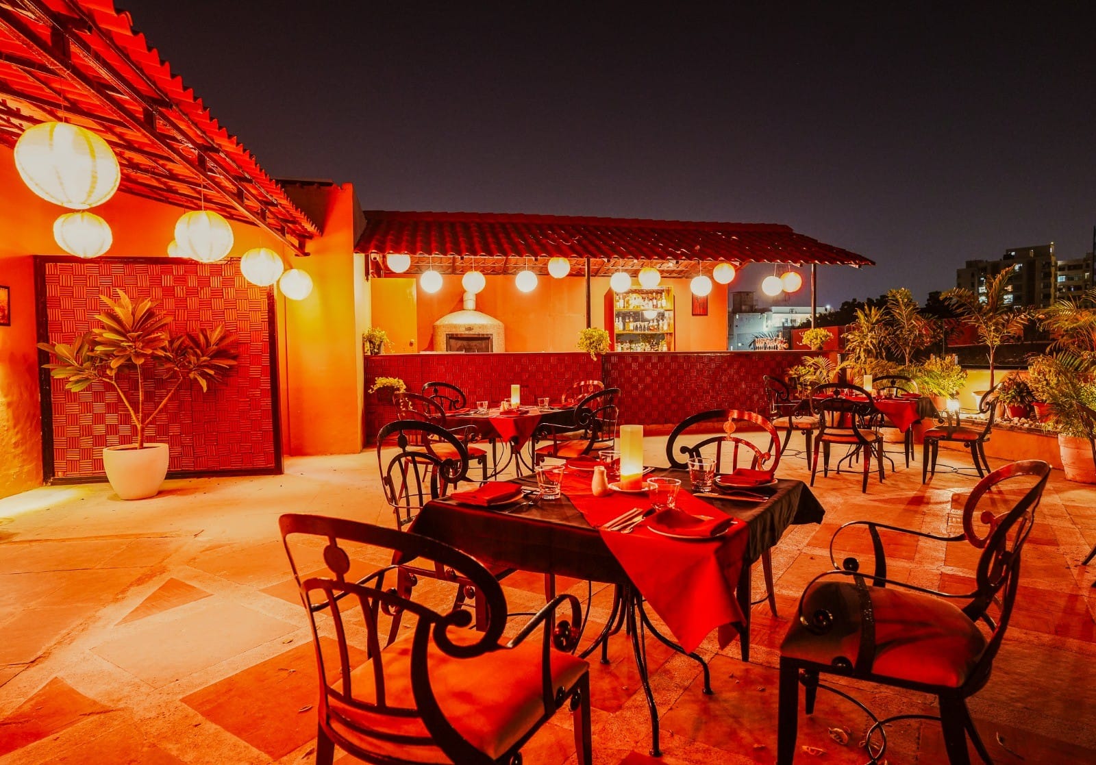 Explore The Terrace in Hotel Charans Plaza