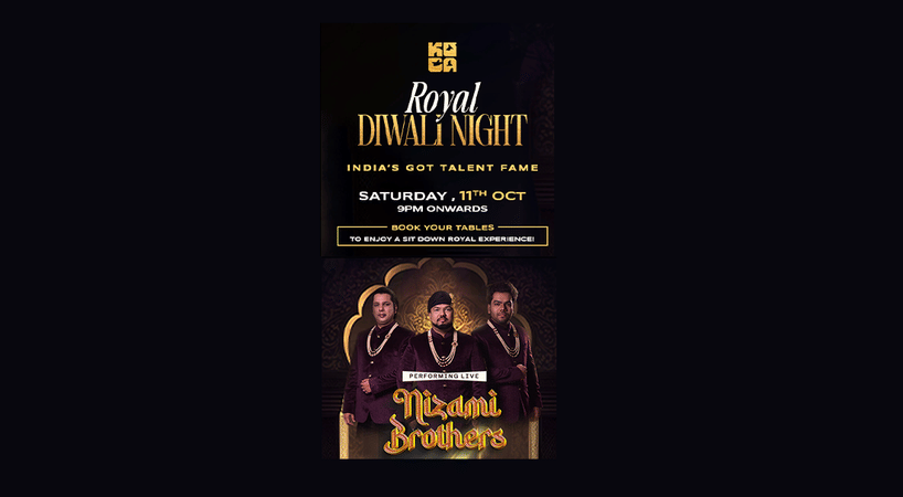 Menu of Royal Diwali Night @ Koca, Golf Avenue 42, Gurgaon