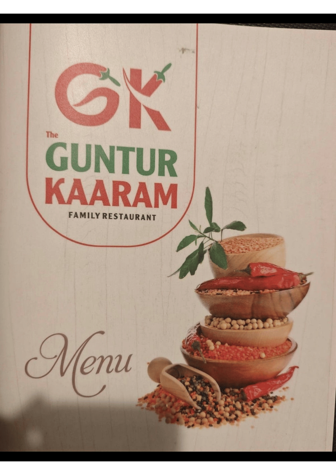 Guntur Karam Menu, Menu for Guntur Karam, Padur, Chennai, Chennai