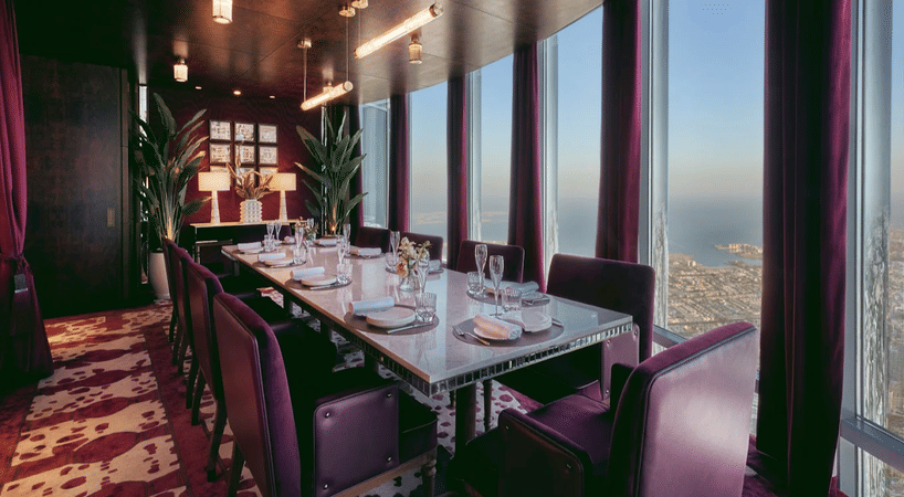 Menu of Atmosphere Burj Khalifa, Burj Khalifa Area